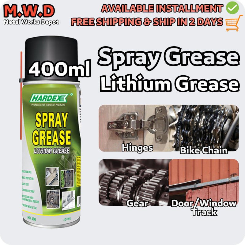 HARDEX Spray Grease 400ml High-Performance Lithium Grease HD-600 ...