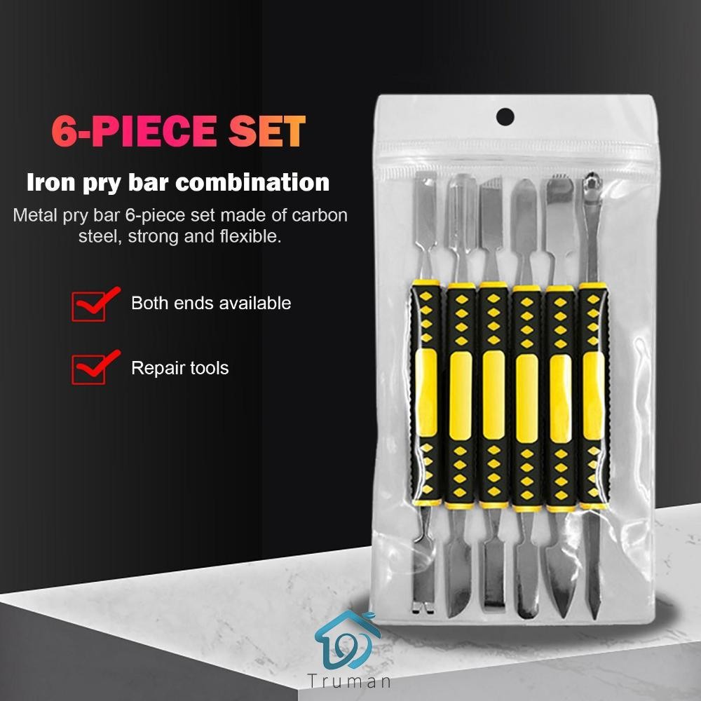 Metal Crowbar 6-Piece Set Small Metal Spudger Open Shell Repair Tools ...