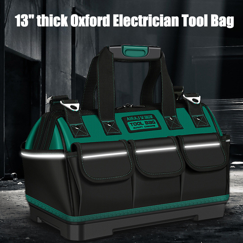 13" Electrician Tool Bag Oxford Cloth Wear-resistant Waterproof Storage ...