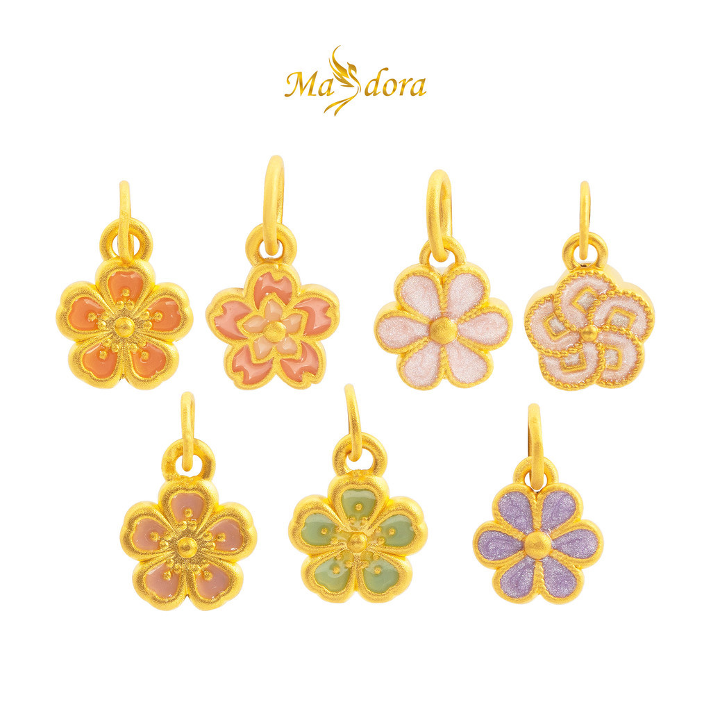 MASDORA 999 Gold Pendant Loket Emas ~ Demure Flower Edition (B) (EMAS ...