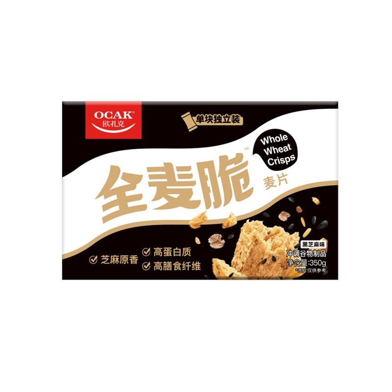 Ozark Whole Wheat Crisp Oatmeal Black Sesame Oatmeal Crisp Block ...