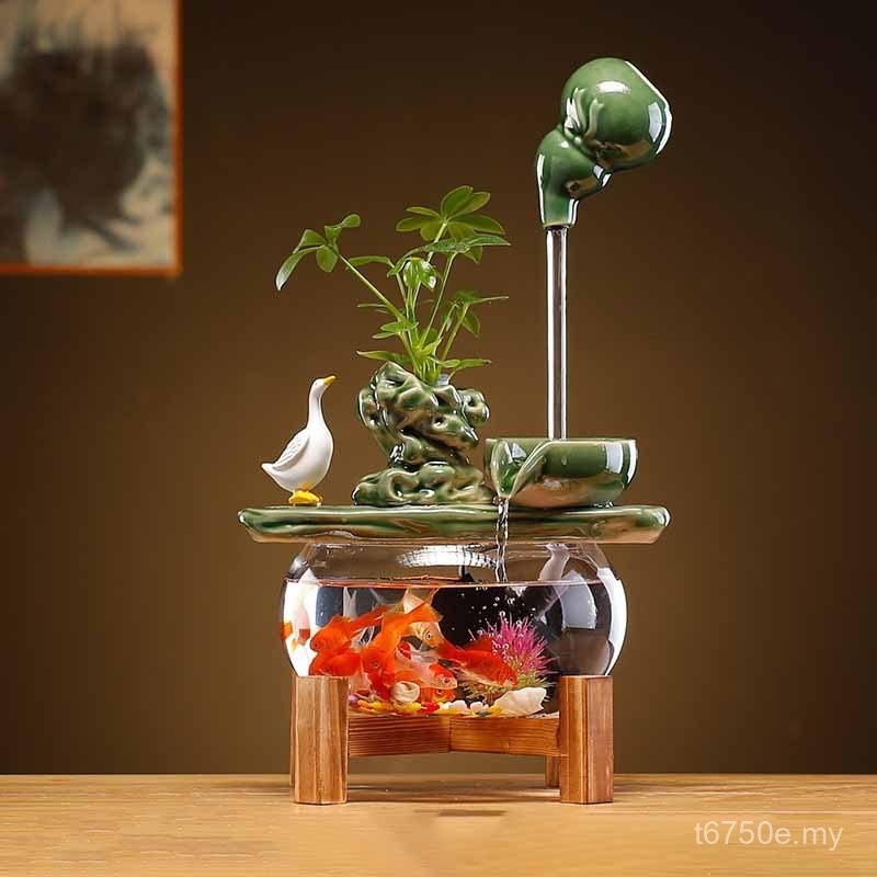 Periuk gantung kreatif bertuah air mengalir alat letak barang air ...