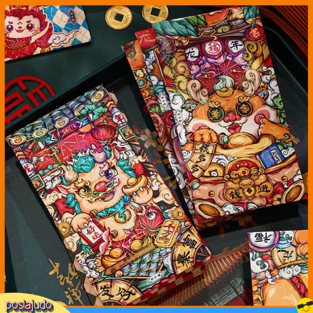 [poslajudo] Symbolic Meaning Red Envelope 6pcs Lucky Money Red Packets ...