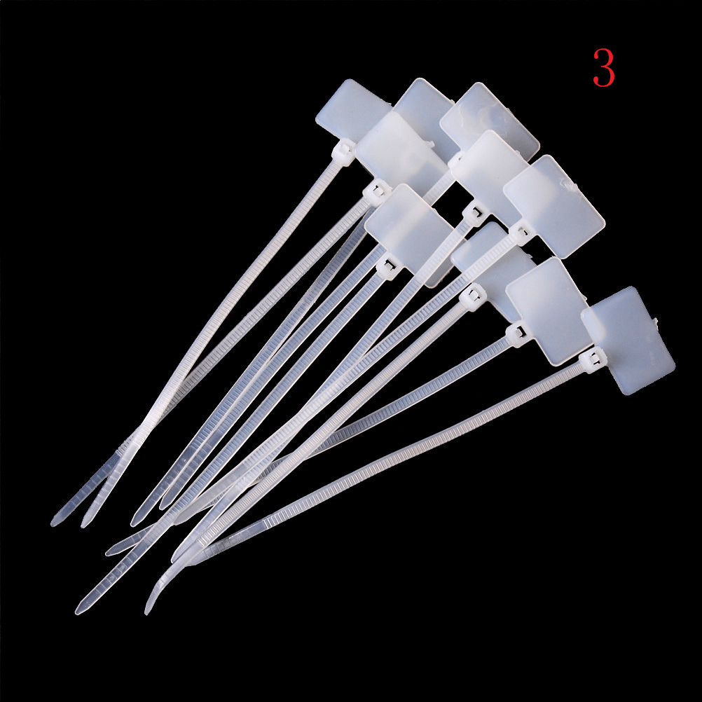 [Bli] 100Pcs RJ45 RJ12 Wire Power Cable Label Mark Tags Self-Locking ...