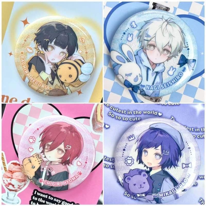 58mm Anime BLUE LOCK Bachira Meguru Chigiri Hyoma Nagi Seishiro Mikage ...