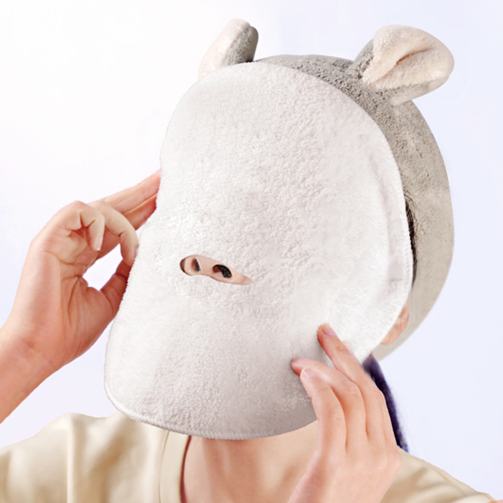 Face Shaped Facial Towel Hot Compress Towel Wet Compress Steamed Face ...