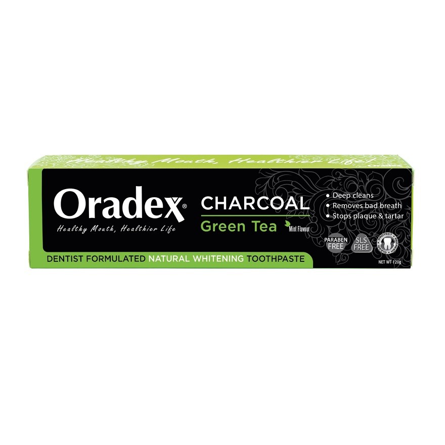 ORADEX Charcoal Green Tea Toothpaste 120g | Shopee Malaysia