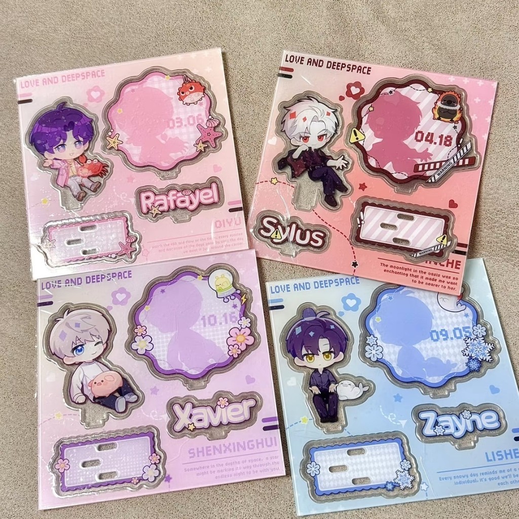 Love and Deepspace Acrylic Stand Xavier Zayne Rafayel Sylus Interactive ...