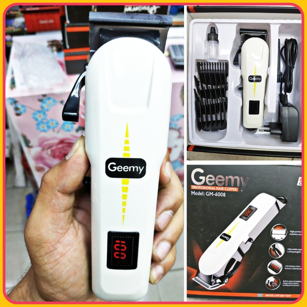 Geemy GM6008 original Professional Hair Clipper.(Ready Stock) | Shopee ...