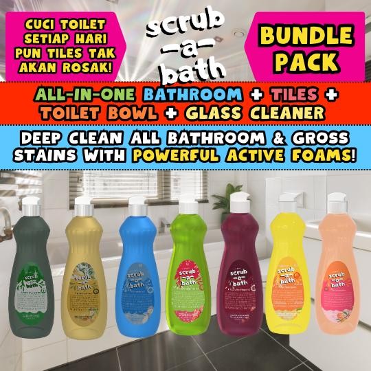 [BUNDLE PACK] Clean Buddy Scrub A Bath Pencuci Tandas Toilet Cleaner ...