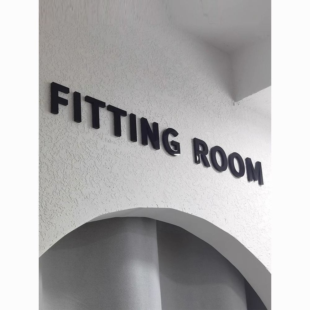 Changing Room. Premium Sticker Sign Notice Signage Fitting Dressing ...