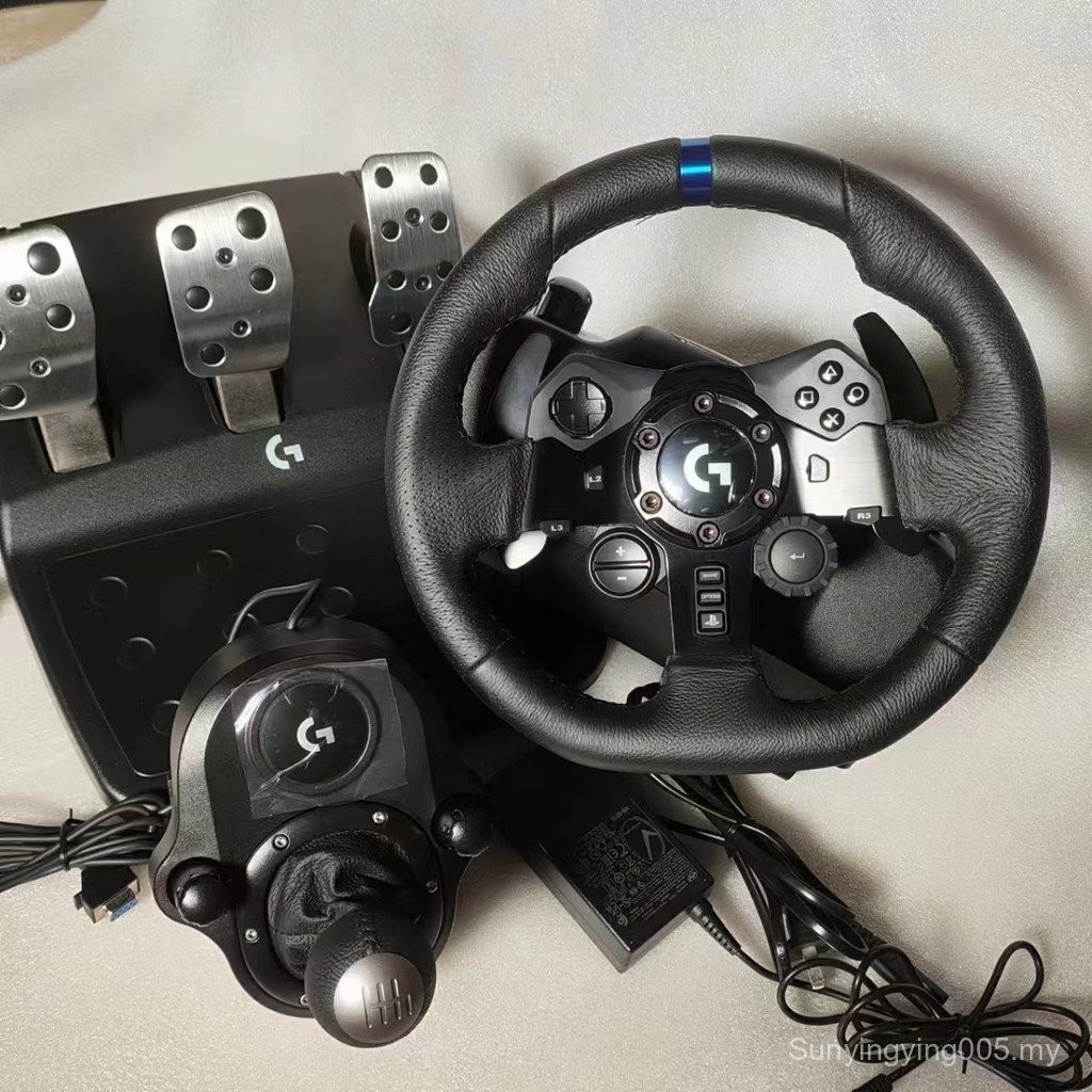Logitech Three-Piece Set G923 Game Steering Wheel Racing Simulator ...