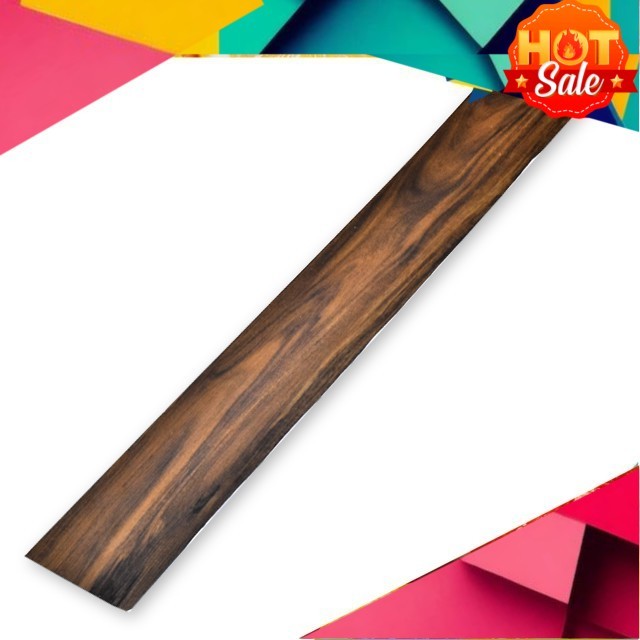 Sticker Lantai Kayu Coklat, Vinyl Lantai, Vinyl Flooring 91CM X 15CM ...