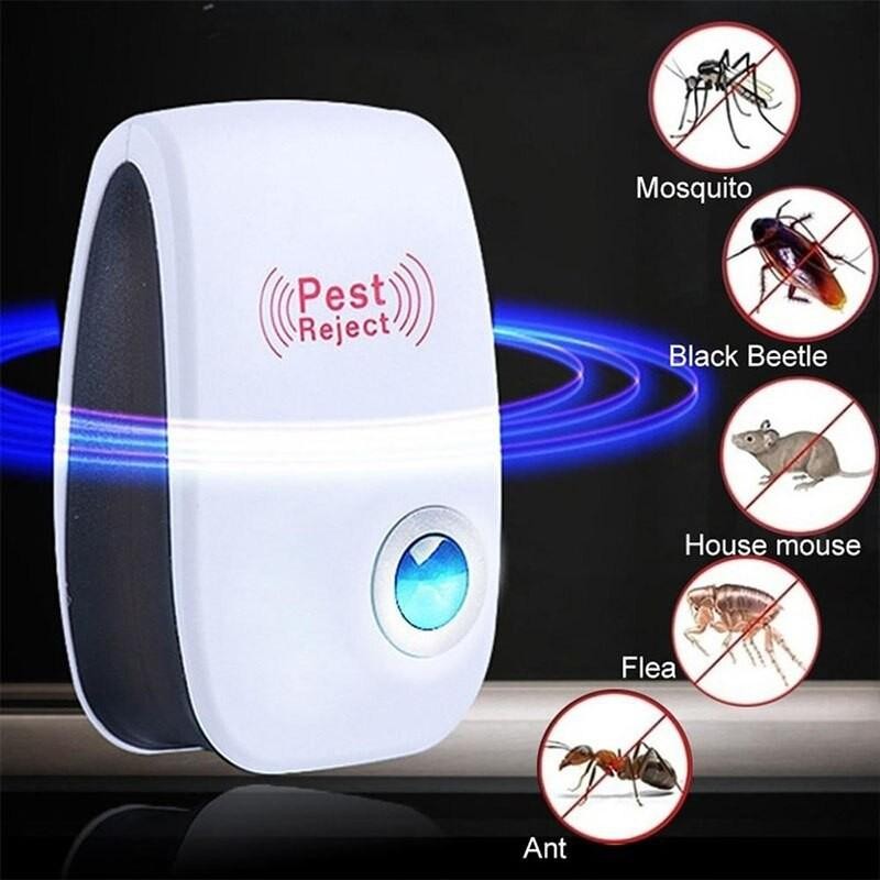 Ultrasonic Pest Repeller Household Electronic Cockroach Mosquito Insect ...