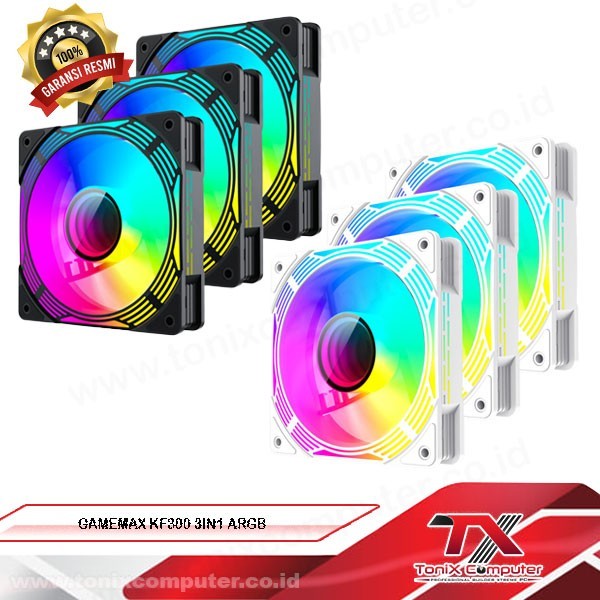 Gamemax KF300 120mm ARGB 3in1 | Fan ARGB 120CM 3PACK | Shopee Malaysia