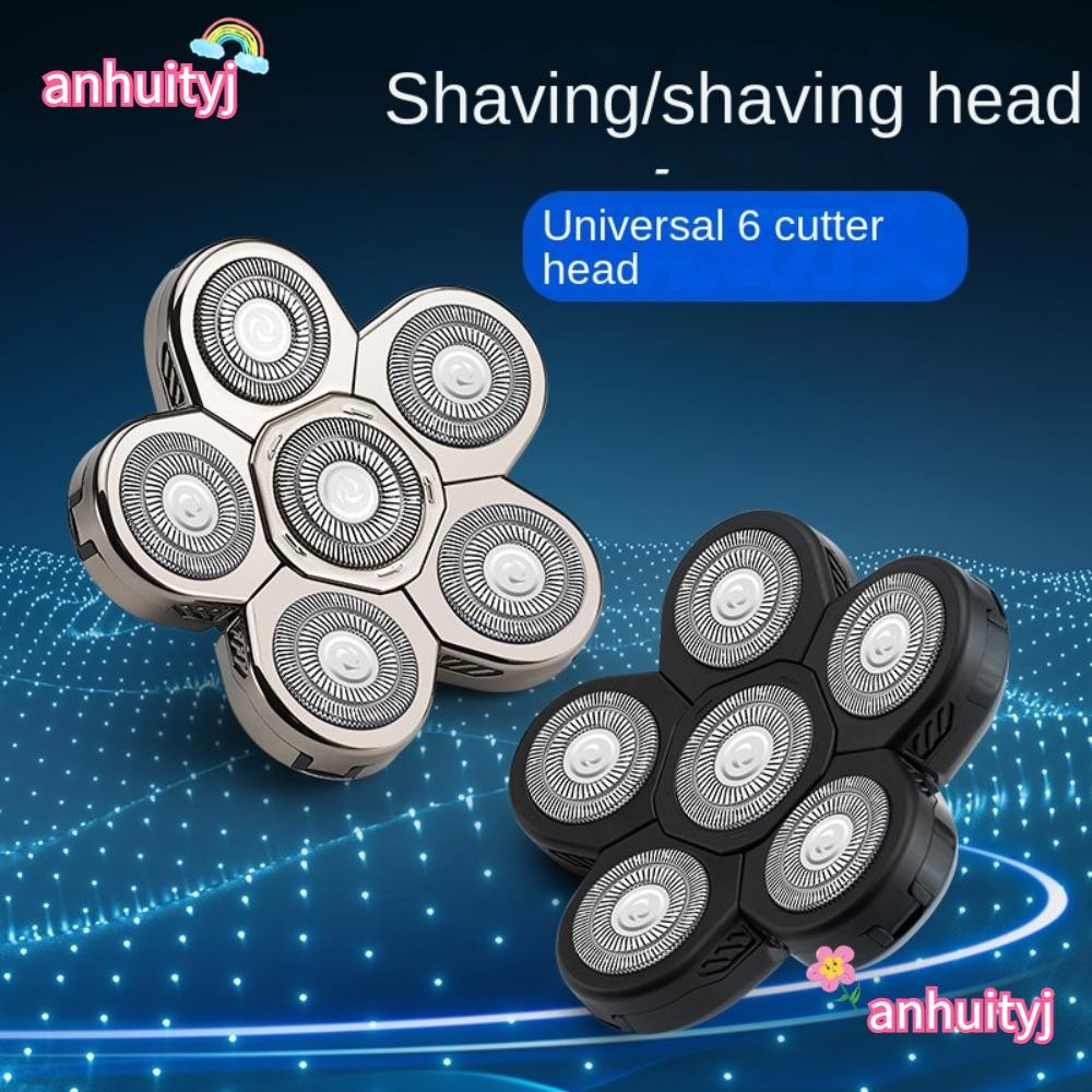 LANJ 6 Head Shaver, Wet and Dry Shaver Replacement Heads Electric ...