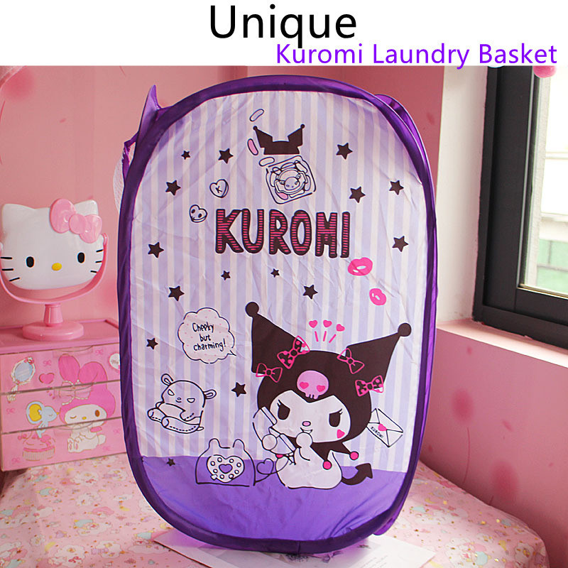 [READY STOCK] Kuromi Laundry Basket Kuromi Foldable Dirty Clothes ...