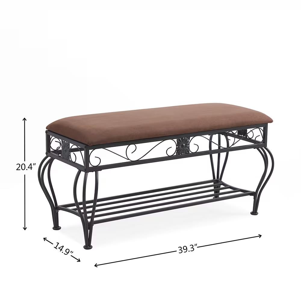 Multipurpose Upholstered Shoe Rack Bench,End of Bed Bench,for Entryway ...