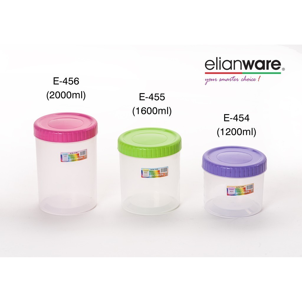 Elianware Round Container#1100ml#1600ml#2100ml | Shopee Malaysia