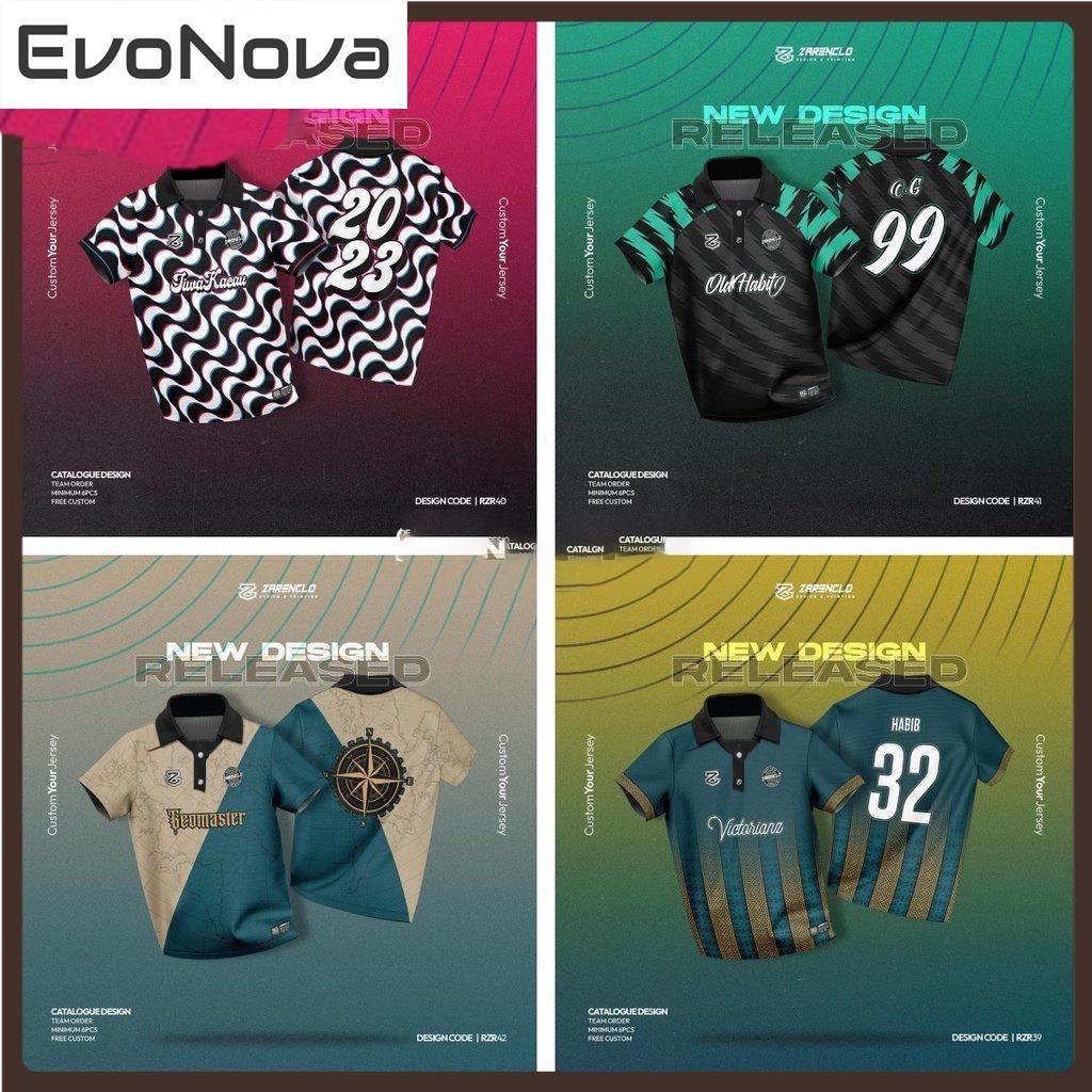 EvoNova Jersey Viral Ootd 2023 Tiktok Murah Berkolar Jersey 2023 Jersey ...