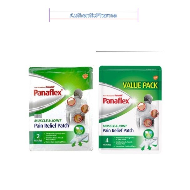 Panaflex Muscle & Joint Pain Relief Patch (2 Patches/4 Patches ...