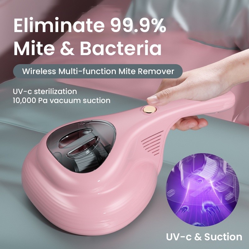Ultraviolet Dust Mite Vacuum Cordless Mite Removal Instrument 10000PA ...