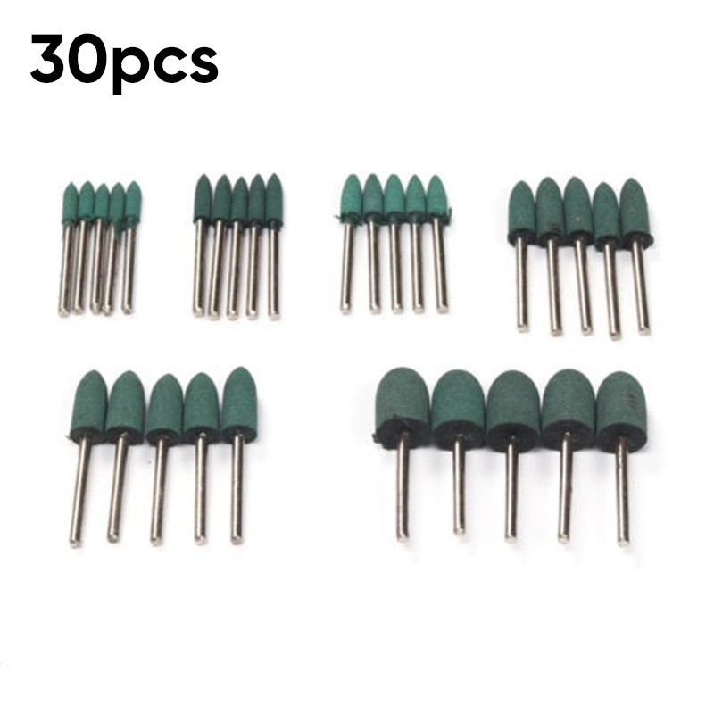 30X Cone Tapered Rubber Polishing Head Abrasive Grinding Burr Bit ...
