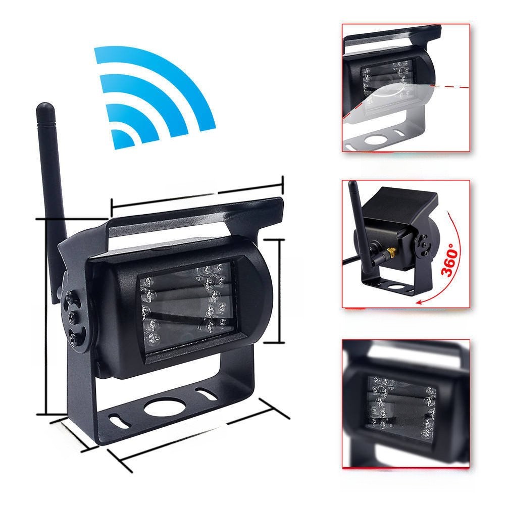 Alat kereta trak bas besar, kamera pengawasan, penglihatan malam ...