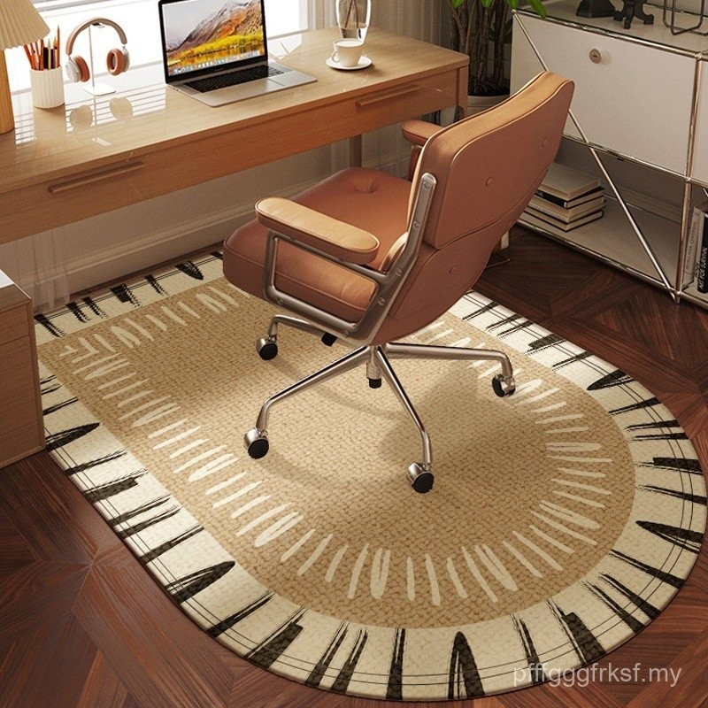 High-end Arched Computer Chair Floor Mat Dressing Table Chair Foot Mat ...