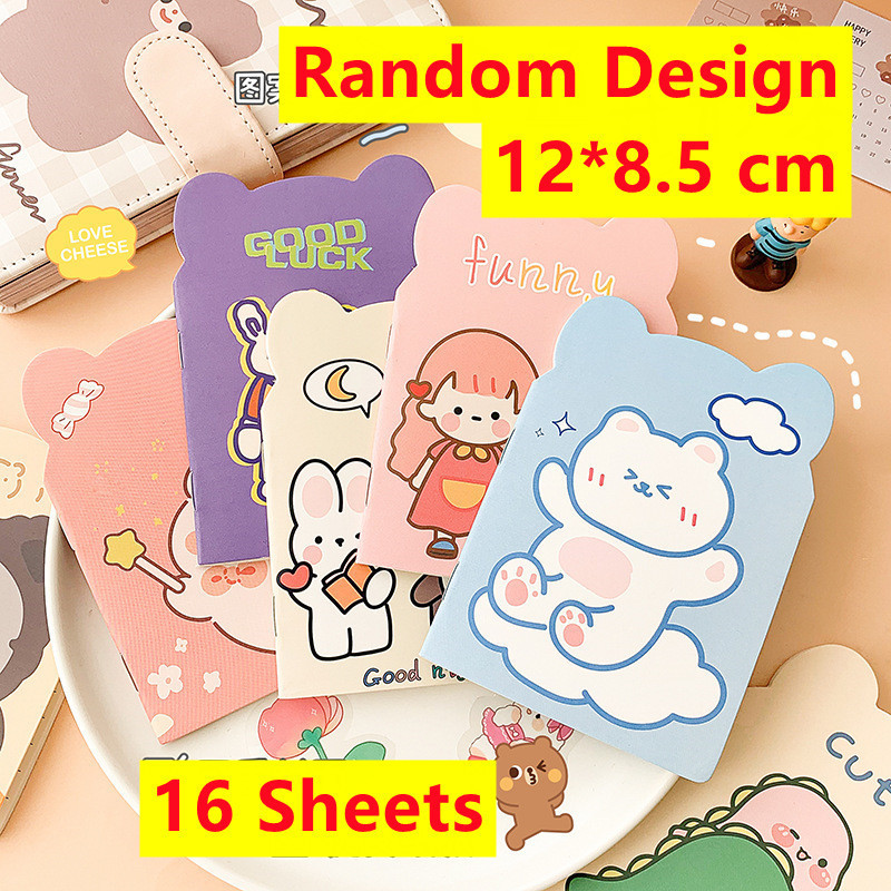 16 Sheets Cute Diary Notebook Animal Cartoon A6 32 Pages Book Creative ...