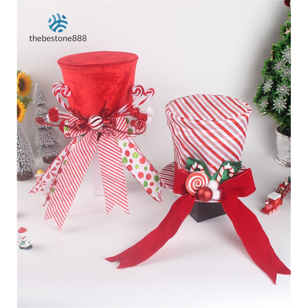 Christmas Tree Top Hat Topper Hats Collapsible Xmas Holiday Decoration ...