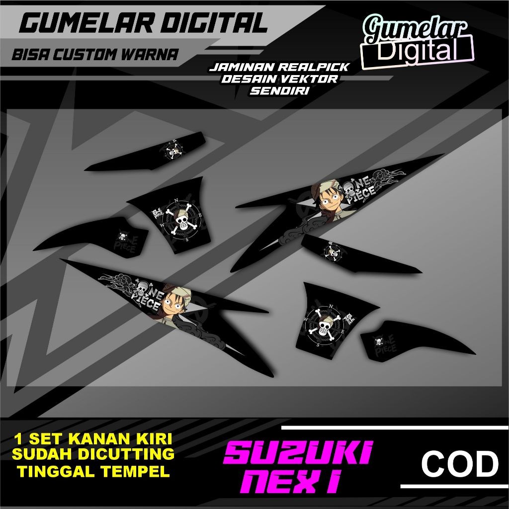 Simple STRIPPING SUZUKI NEX 1 LUFFY ONE PIECE RAMADHAN MODE ALREADY CUT ...