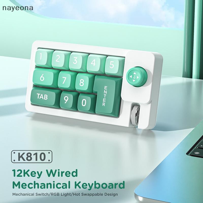 [NAY] 12 Key Custom Macro Programmable Fully Hot Swappable Mechanical ...