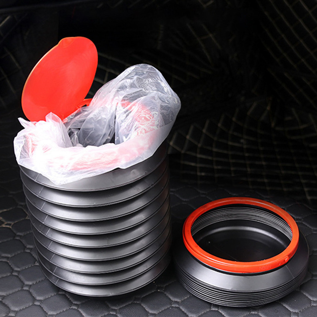 Retractable Folding Car Trash Bin Garbage Can Portable Telescopic ...
