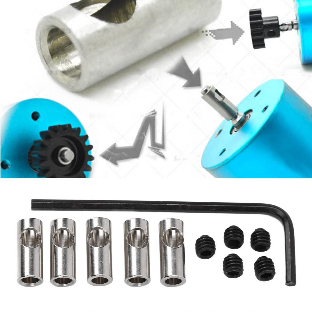 Soxii 3.17mm To 5mm RC Shaft Adapter Motor Pinion Reducer Sleeve Axle ...