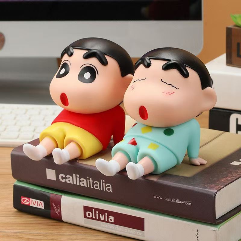 Crayon Shin Chan Mobile Tablet Stand Anime Mobile Model Cute Desktop ...