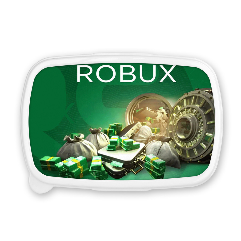 Roblox Robux Lunch Box 2-Compartments Anime Hot Games Plastic Bento Box ...