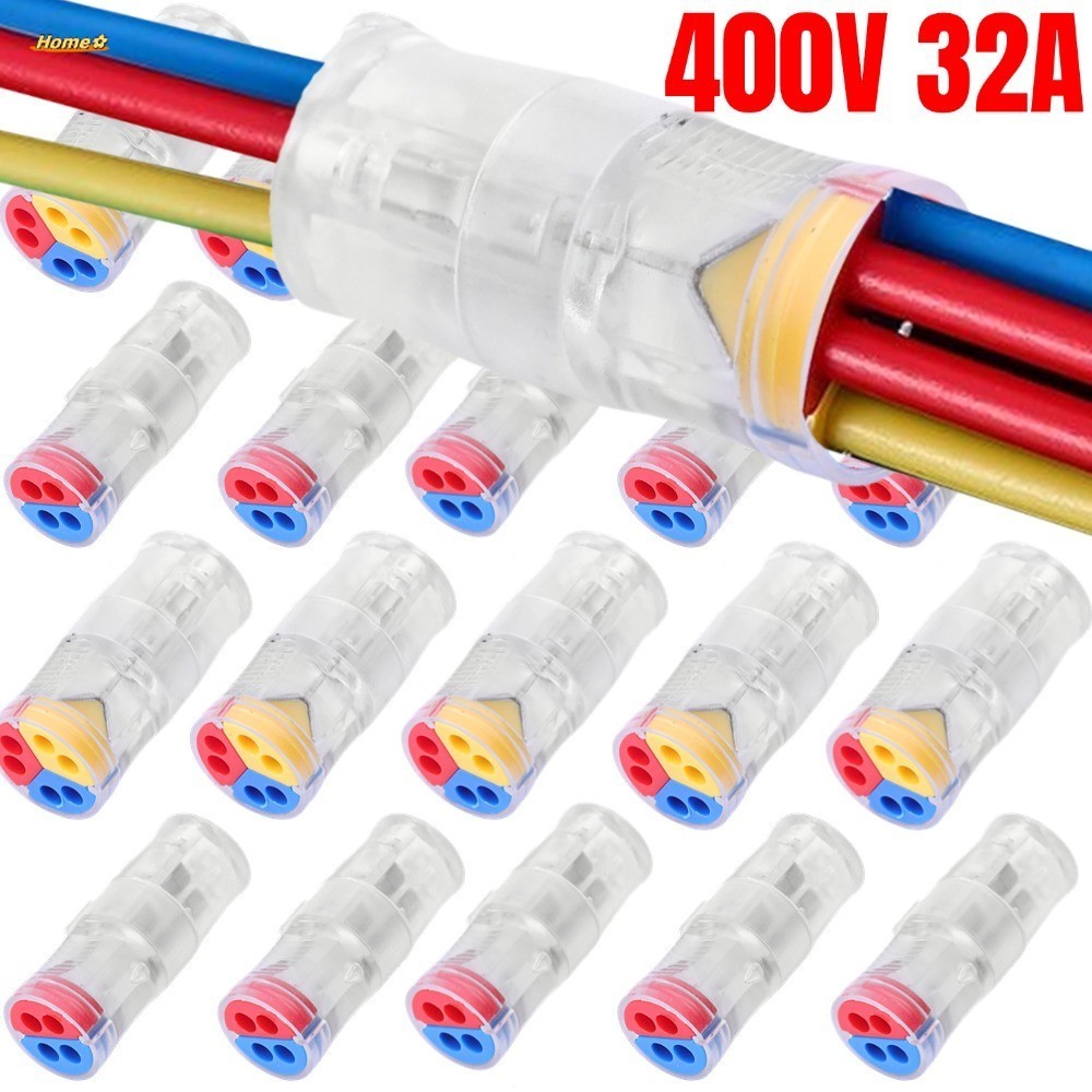 Multi-core Fast Pluggable Wire Connector No Peeling Wire 400V 32A Plug ...
