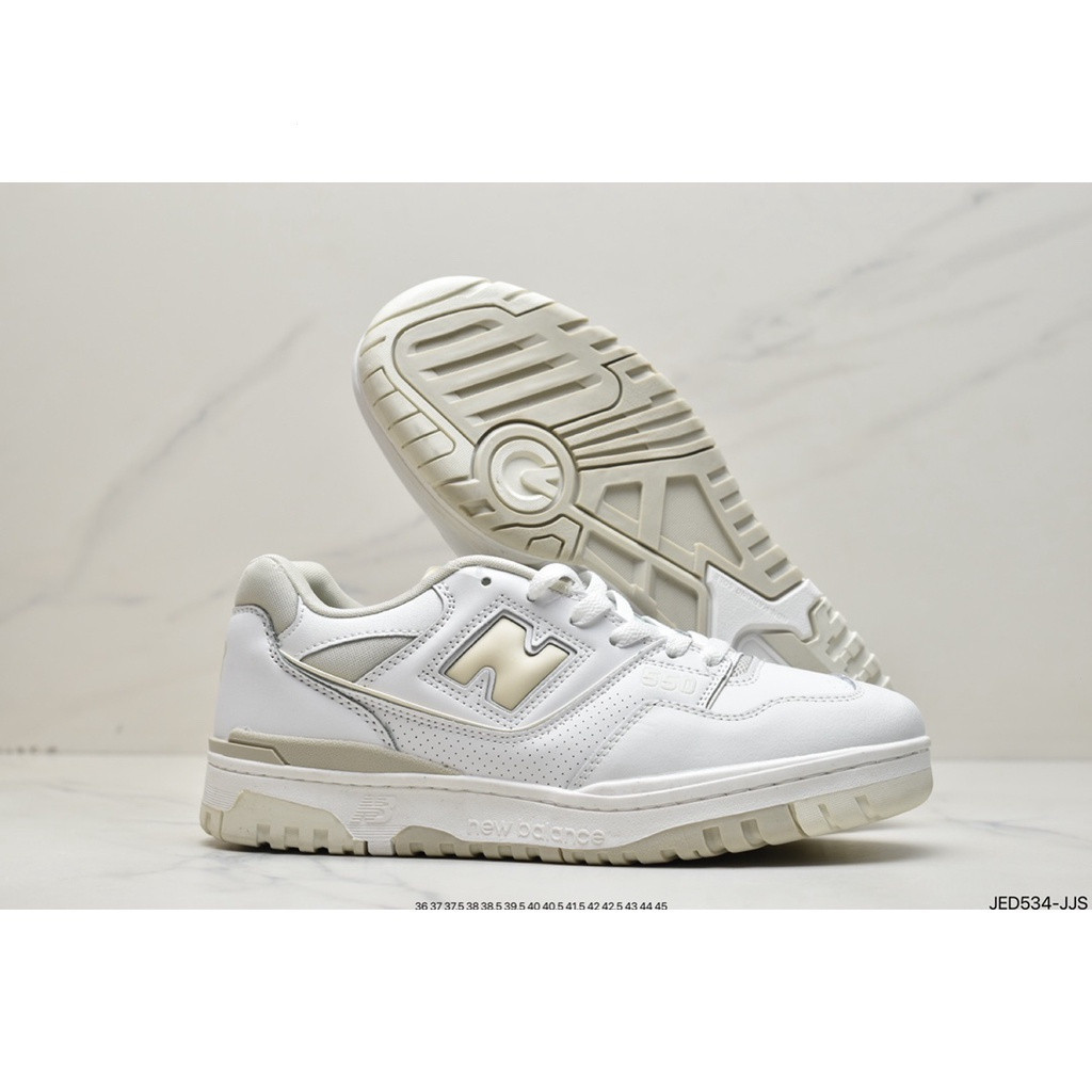 New Balance BB550 Leather unisex casual running shoes NB 550 milky ...