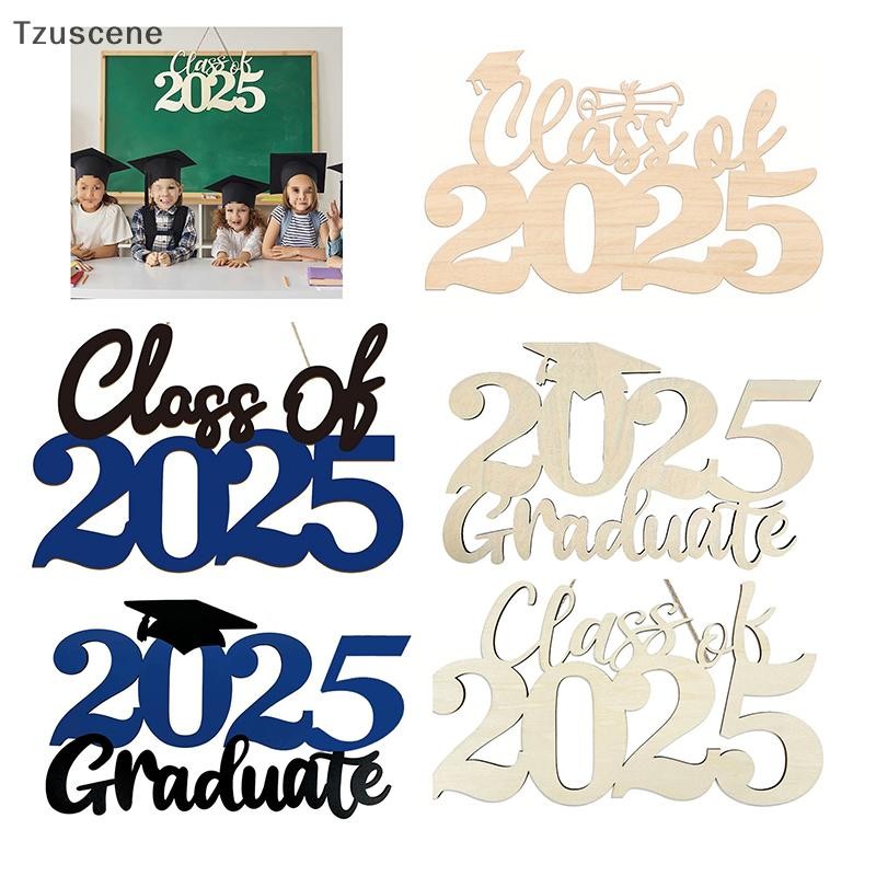 [Tzuscene] Class Of 2025 Wooden Sign Graduation Party Decorations 2025 ...
