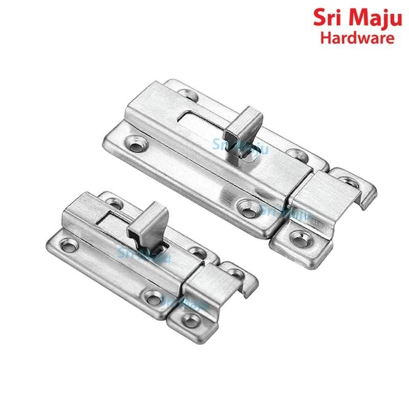 MAJU LDL Square Bolt Slug Stainless Steel Security Safety Door Slide ...