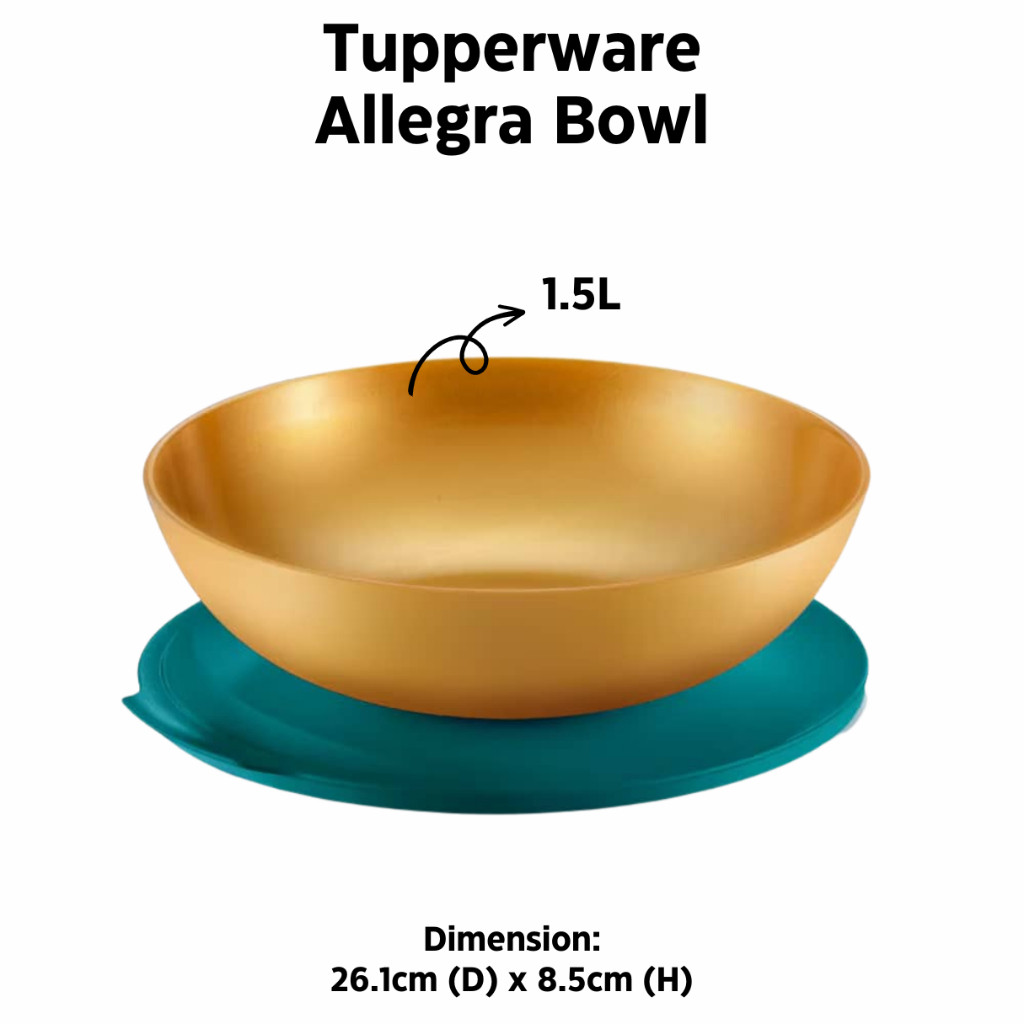 Tupperware Allegra Bowl (1) 1.5L | Shopee Malaysia