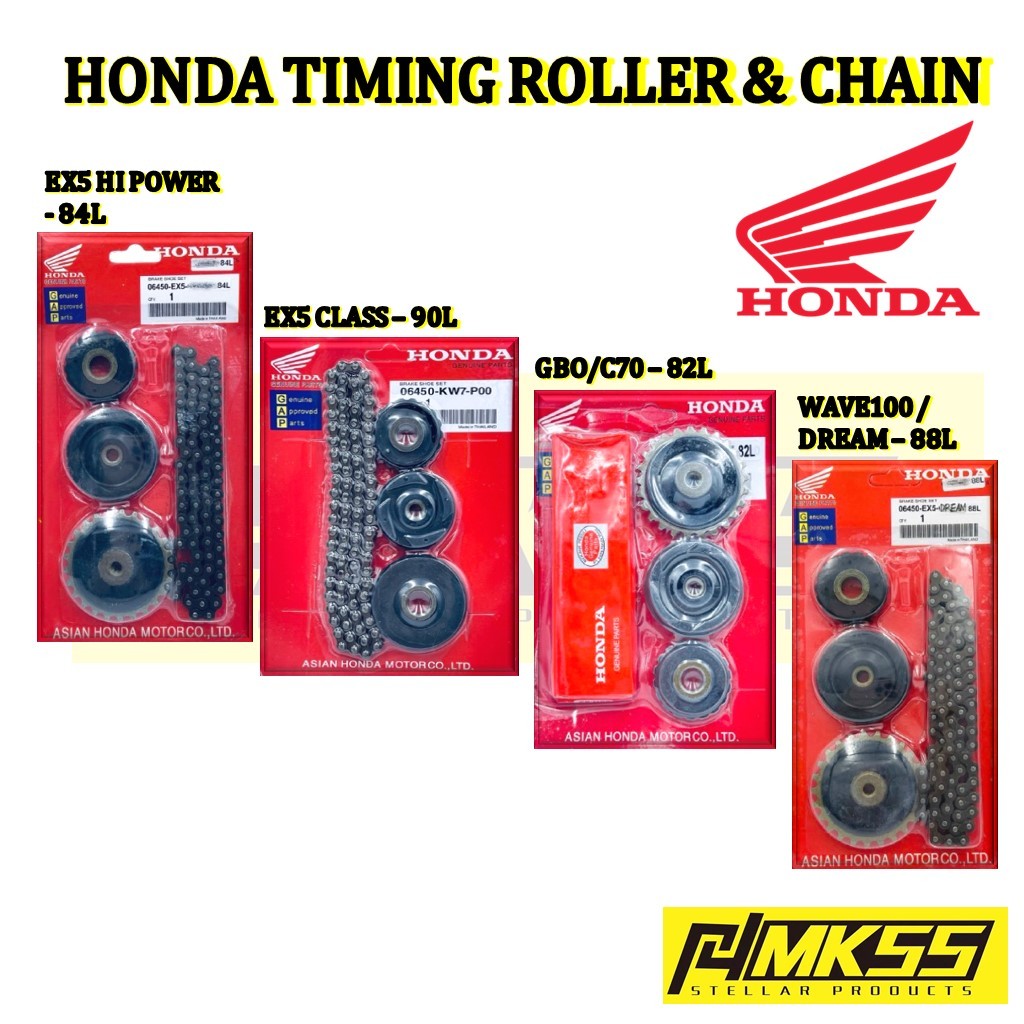 READY STOCK TIMING CHAIN TIMING MOTOR RANTAI ROLLER SET EX5 DREAM HP ...