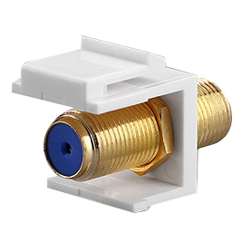 F Head TV Coax Keystone Jack F-Type Female to Female SAT Insert Coupler ...