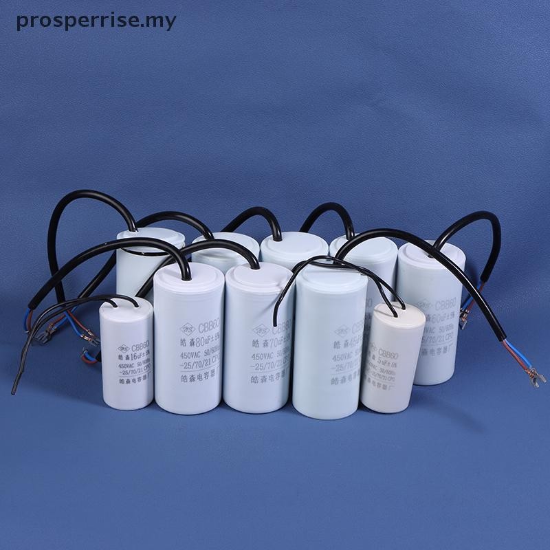 [prosperrise] 1pc CBB60 Motor Run Capacitors 450VAC Starting Capacitor ...