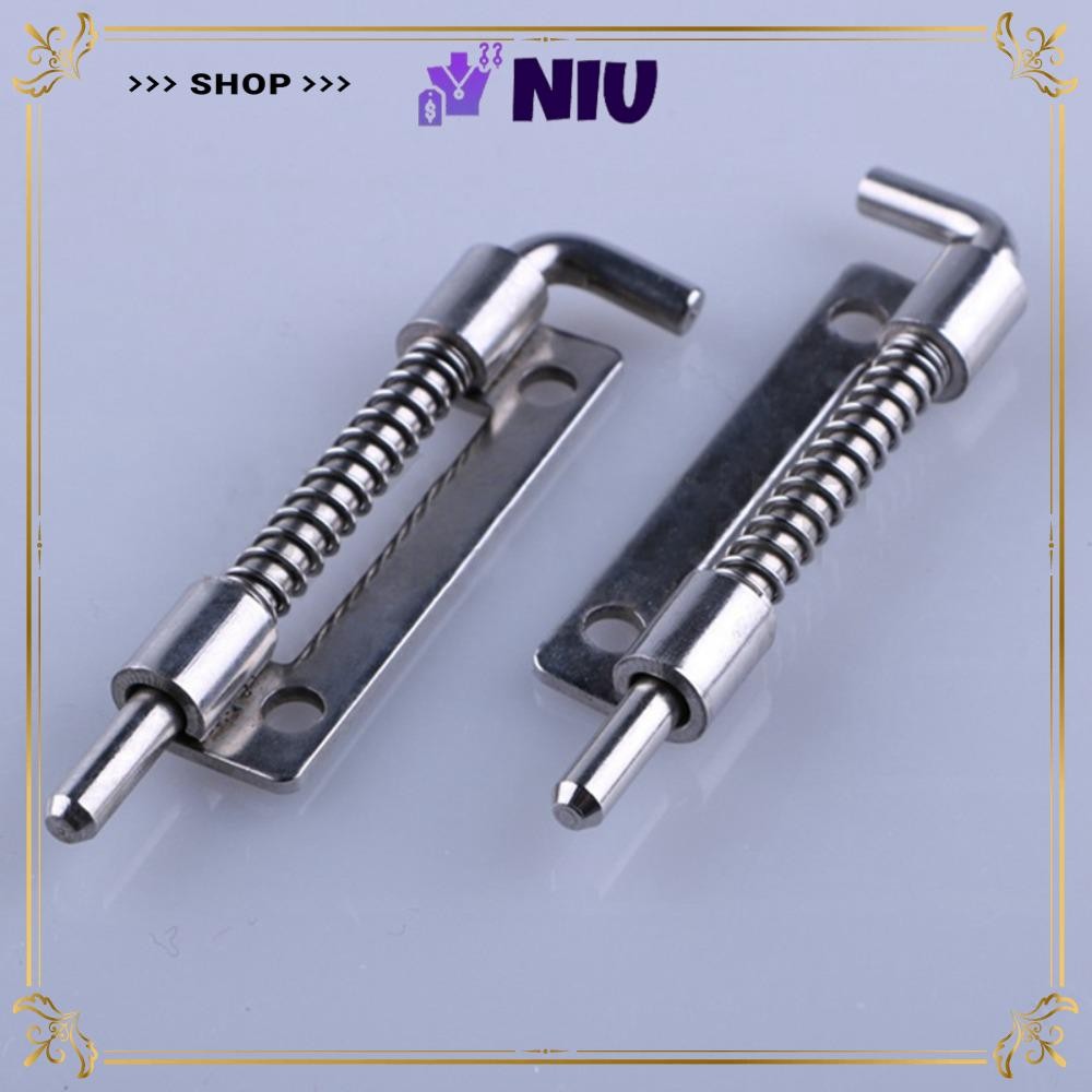 NIU Door Latch, Stainless Steel Padlock Clasp Spring Loaded Door Lock ...