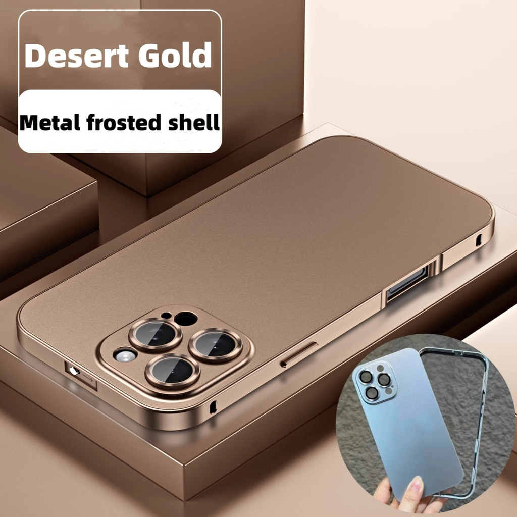 For iPhone 16 Pro Max 16Plus Business Metal Aluminum Alloy Frame PC ...