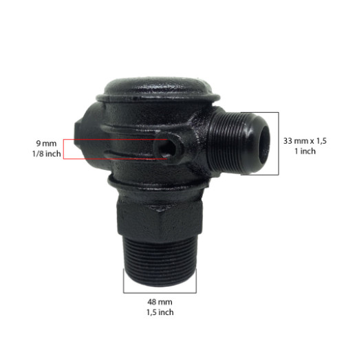 Check Valve Air Compressor Type 10 - 15 HP One Way Valve Thread Size 48 ...