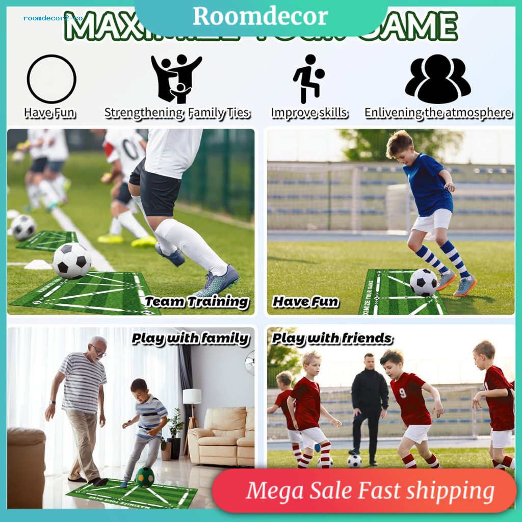 Soccer Footwork Trainer Soccer Practice Pad Indoor Soccer Training Mat ...