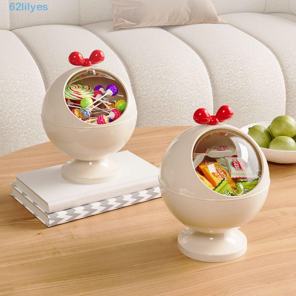 LILYES Mini Trash Can, Plastic Cute Garbage Cans, Creative with Lid ...
